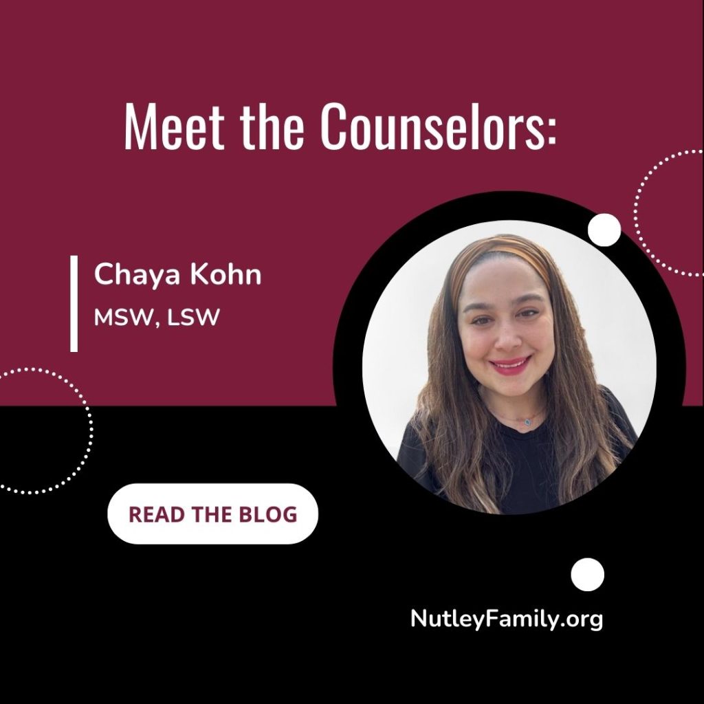 Meet the Counselors: Chaya Kohn, MSW, LSW | Nutley Family Service Bureau